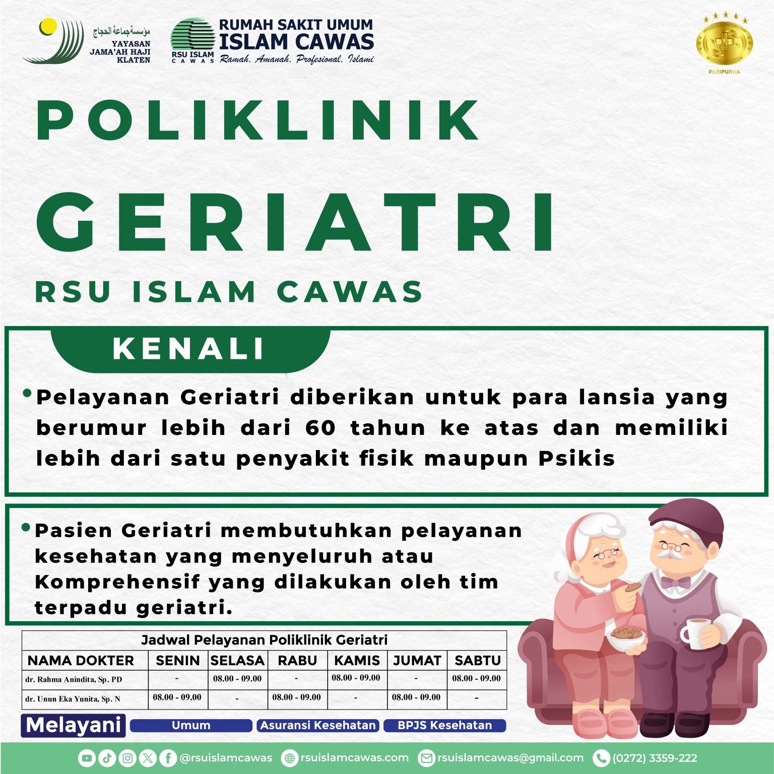 Poliklinik Geriatri – RSU ISLAM CAWAS