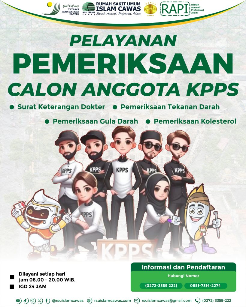 Pemeriksaan Kesehatan Bagi Calon Anggota KPPS – RSU ISLAM CAWAS